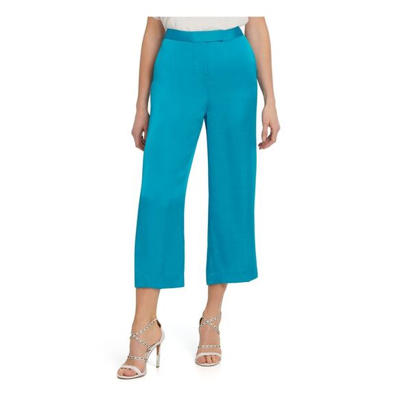 Dkny | Pants & Jumpsuits | Nwt Dkny Womens Turquoise Zippered Satin ...